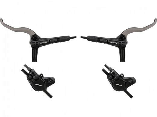 brzdy SH MT400 př+zad.+páky /páky šedý elox | Bikecontrol